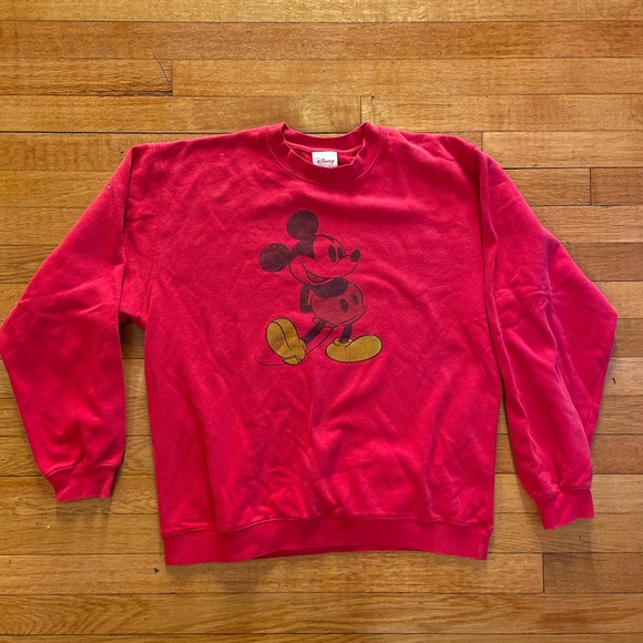 Disney | Sweaters | Vintage Disney Mickey Mouse Red Store Casuals ...